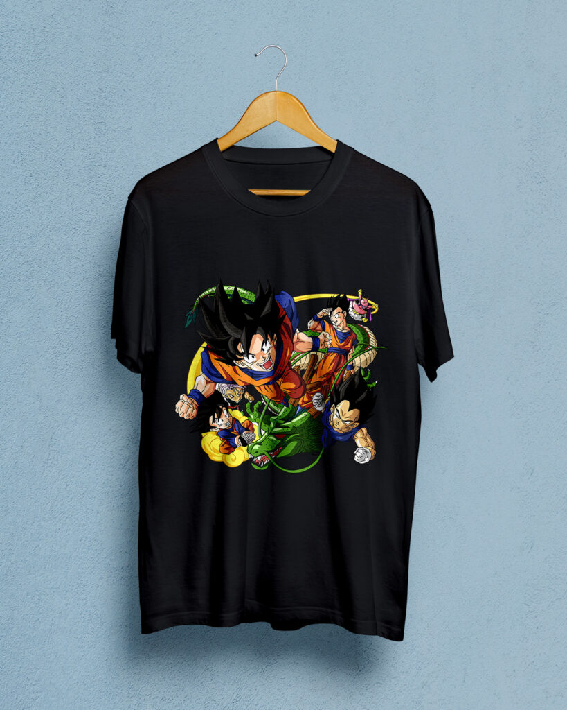 Koszulka Dragon Ball Z Fighters - Produkty dla fanów anime